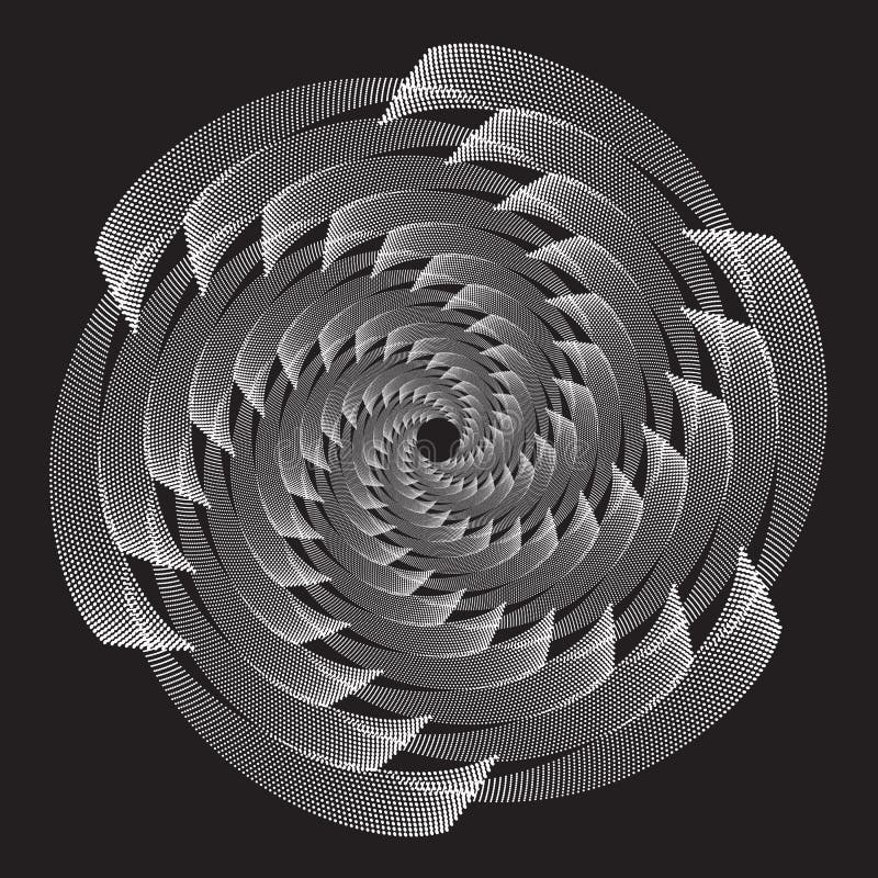 Mandala. Linear Vector Spiral Pattern or Texture Stock Vector ...