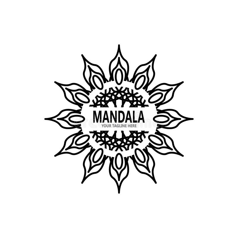 Mandala Logo Design Vector Illustration Stock Illustration ...