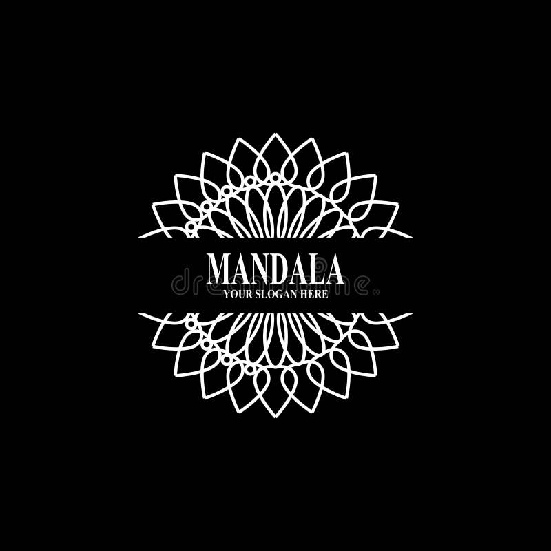 Mandala Logo Design Vector Illustration Stock Vector - Illustration of ...