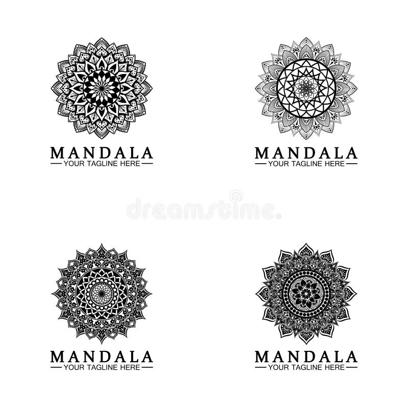 Mandala Logo Design Vector Template Stock Vector - Illustration of ...