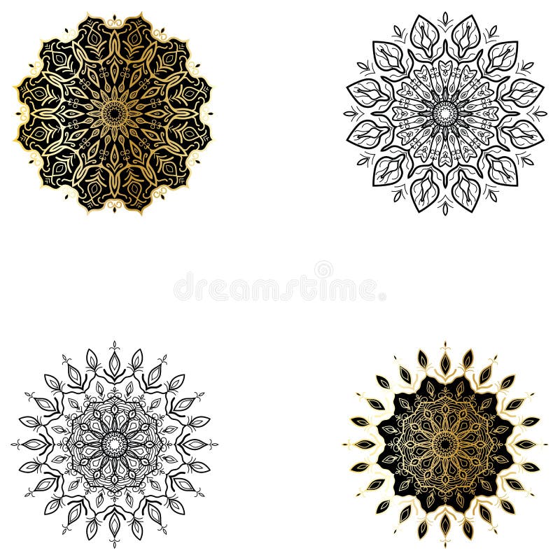 Mandala Logo Design Vector Template Stock Illustration - Illustration ...