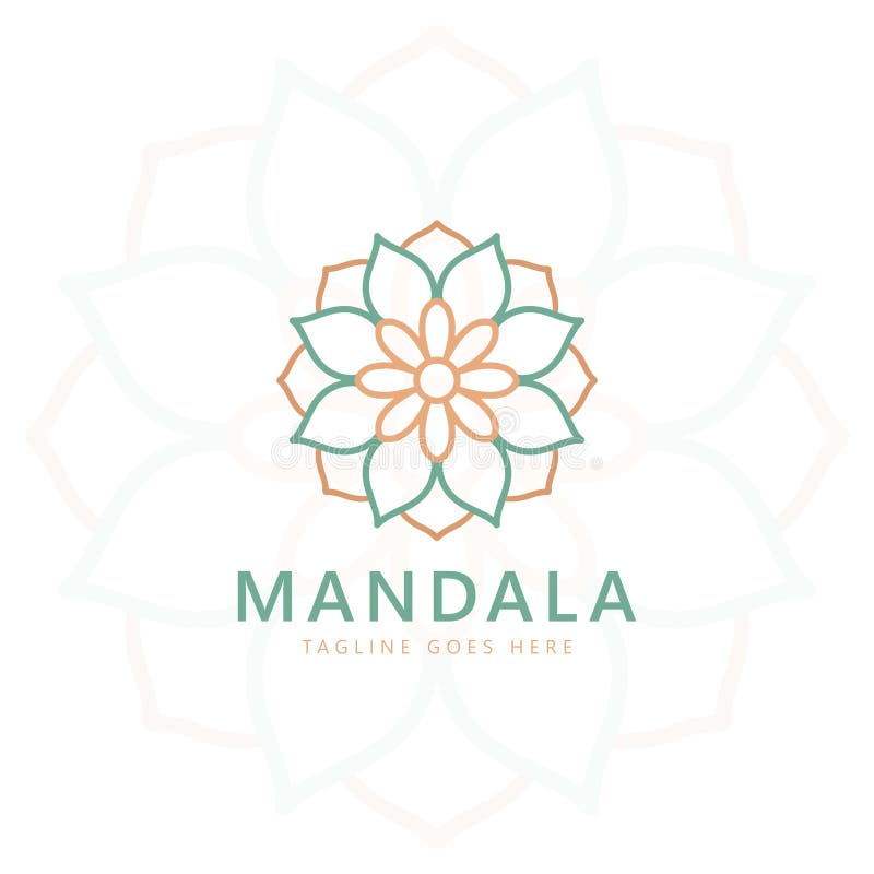 Mandala Logo Template, Circular Pattern in Form of Mandala. Oriental ...