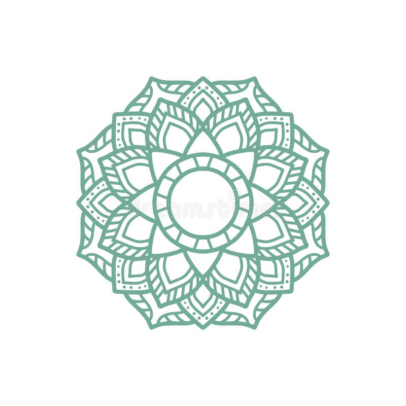 Mandala Logo Template, Circular Pattern in Form of Mandala. Oriental ...