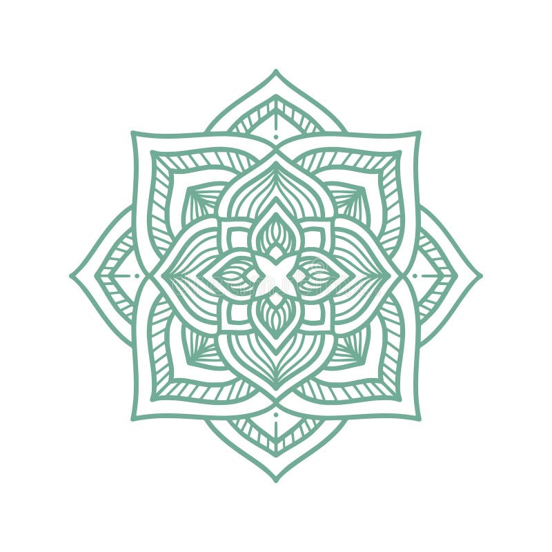 Mandala Logo Template, Circular Pattern in Form of Mandala. Oriental ...