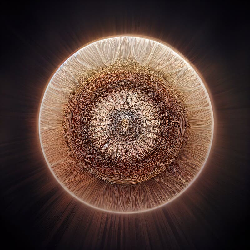 Mandala for Meditation. AI Render Stock Illustration - Illustration of ...