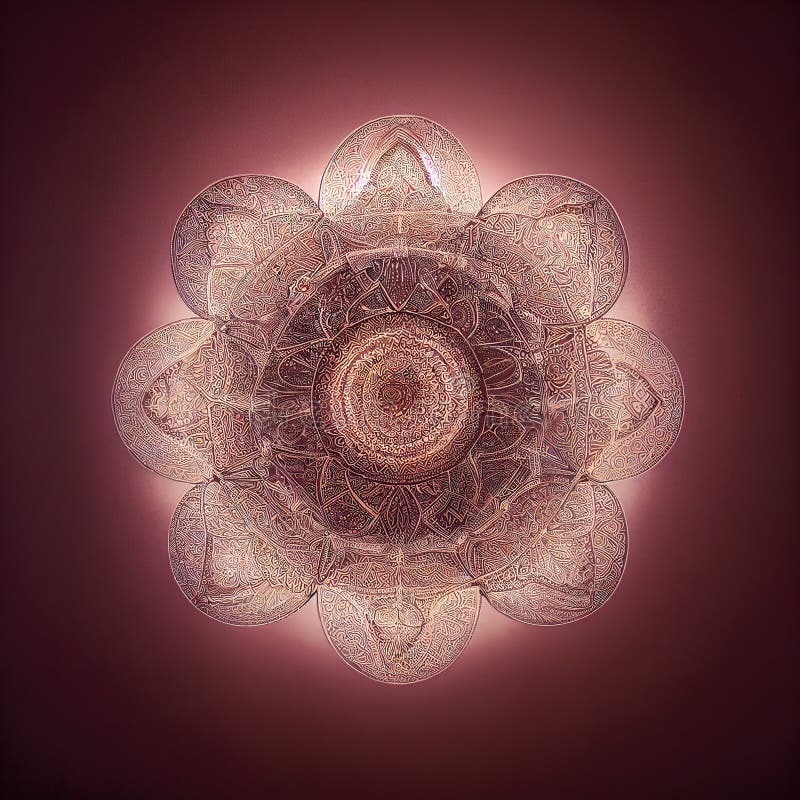Mandala for Meditation. AI Render Stock Illustration - Illustration of ...