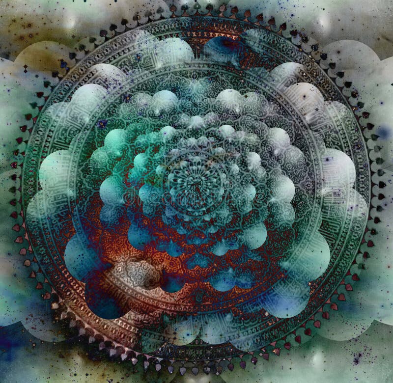 Cosmic mandala stock photo. Image of endless, ornament - 107219686