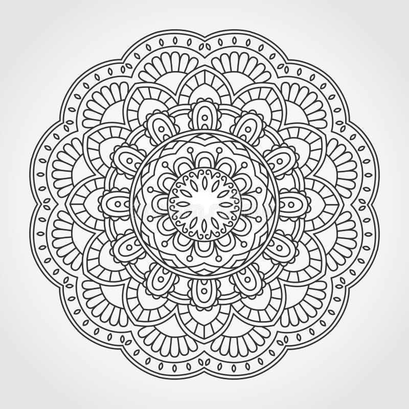 Mandala. Ornamental Round Pattern. Stock Vector - Illustration of ...