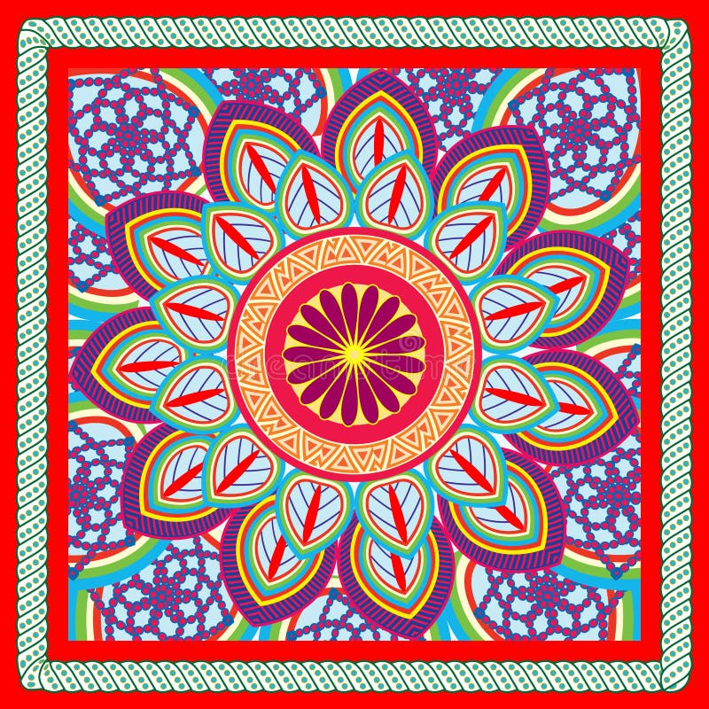 Mandala pattern stock vector. Illustration of element - 53918691