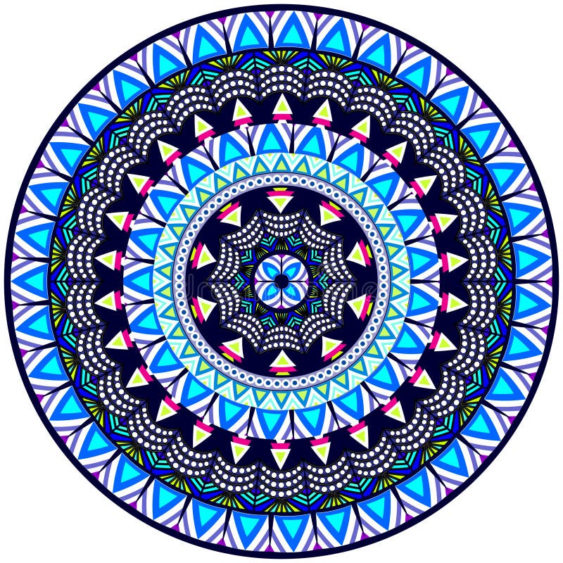 Mandala pattern stock vector. Illustration of card, decorative - 54272589