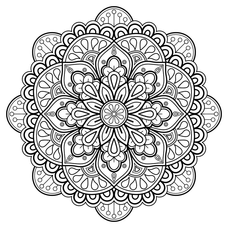 Mandala Digital Art Stencil Stock Illustrations – 822 Mandala Digital ...