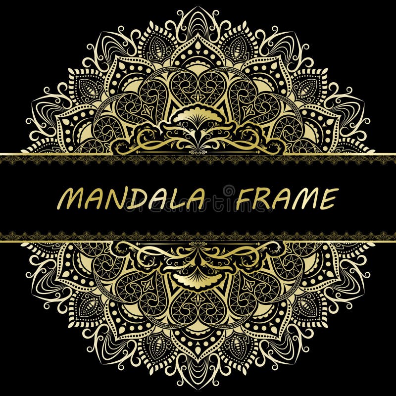 Mandala Pattern Design Template Stock Vector - Illustration of element ...