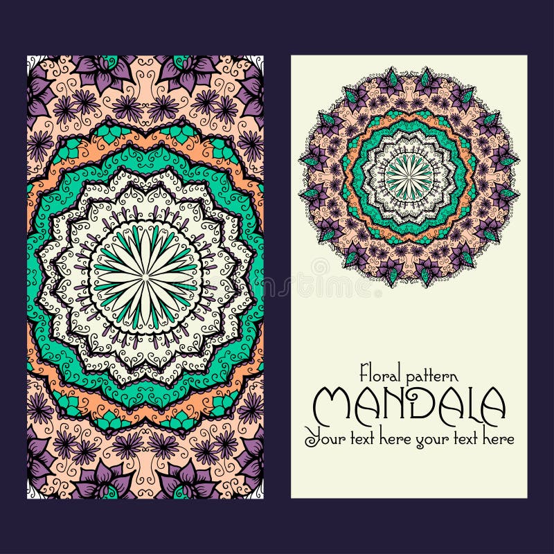 Mandala Pattern Design Template. May Be Used for Stock Vector ...