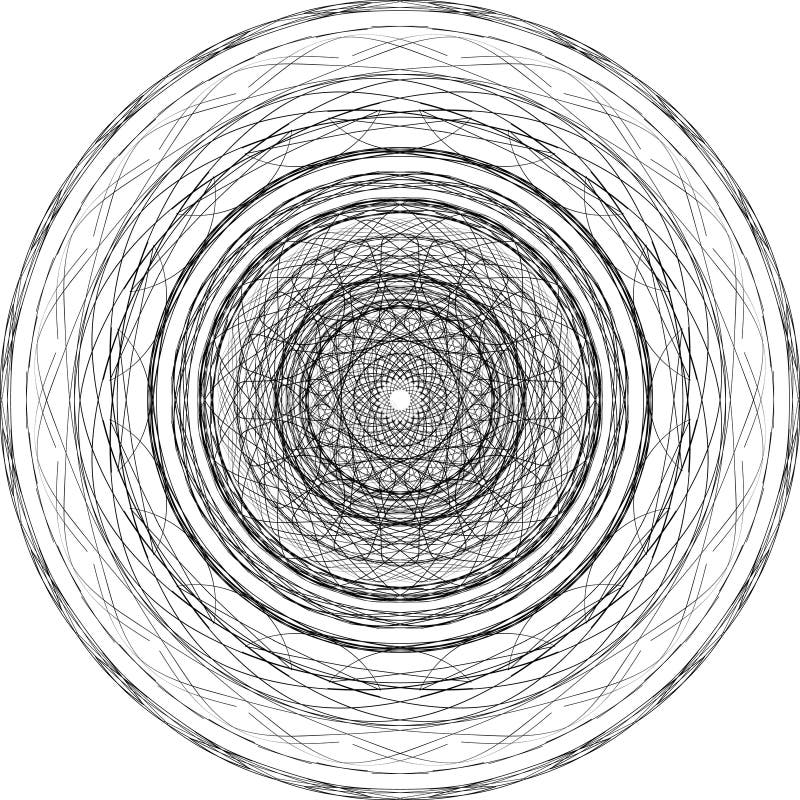 Mandala Round Abstract Shape for Coloring. Decorative Element Stock ...