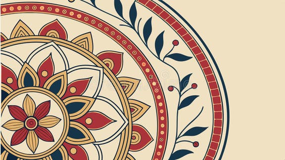 Mandala Pattern Vector, Decorative Circle Art, Intricate Design Element Vector Design Generative ...