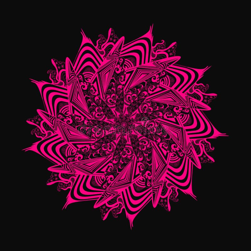 Mandala pattren design stock illustration. Illustration of ...