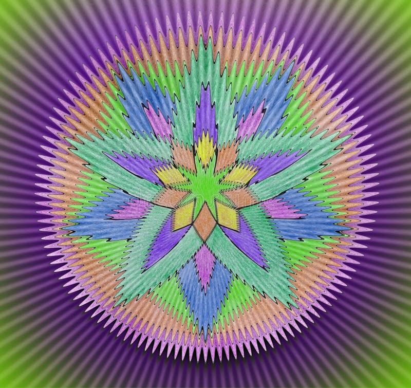 Mandala pintada de color imagen de archivo. Imagen de coloreado - 163204657