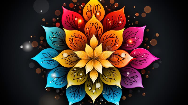 rangoli design wallpaper simple