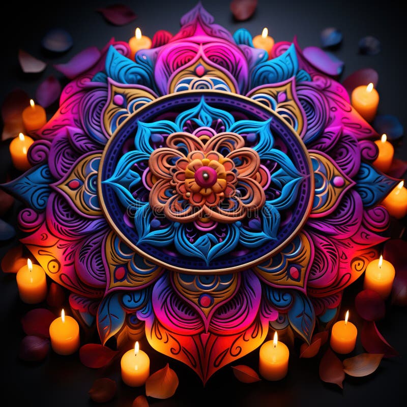 rangoli design wallpaper simple