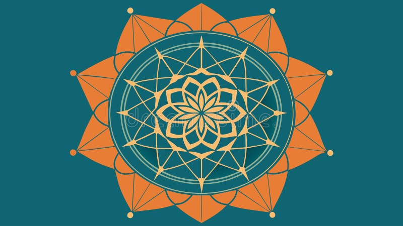 A Mandala with Repeating Patterns Drawing on the Principles of Sacred ...