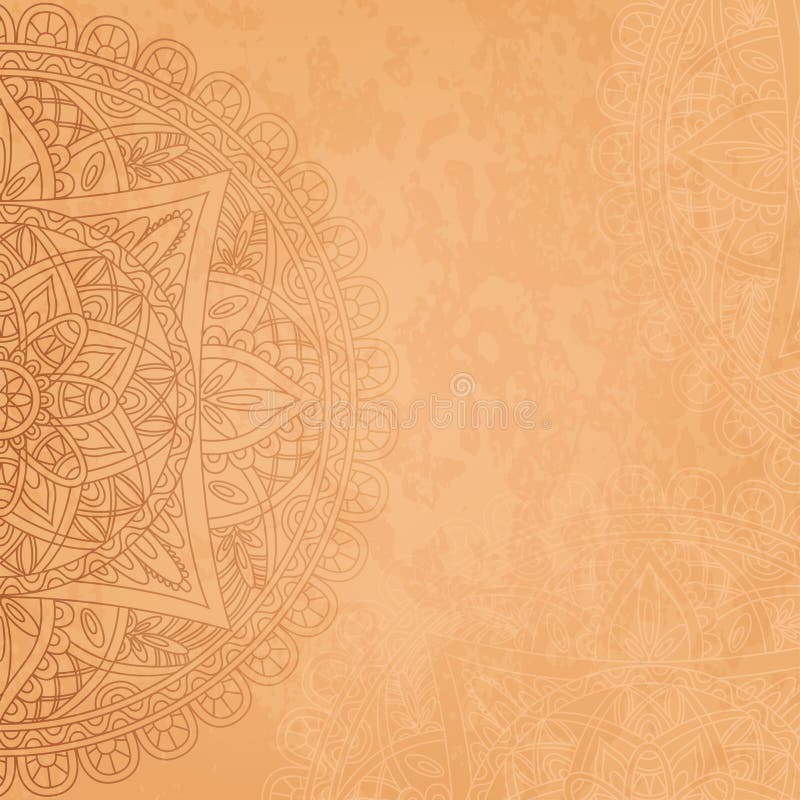 Mandala retro background stock vector. Illustration of page - 90337419