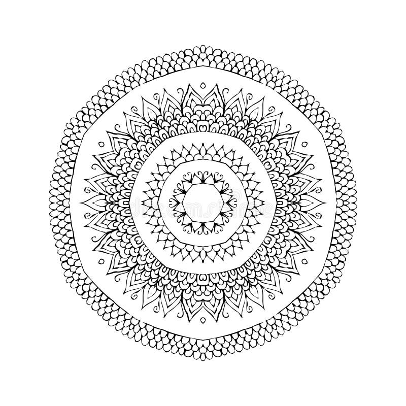 Mandala. Round Oriental Pattern in Indian Style Stock Vector ...