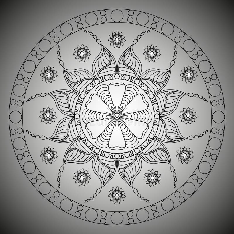 Mandala. Round Ornament Pattern Stock Vector - Illustration of ...