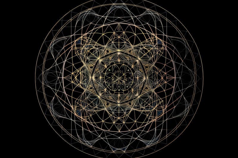 Mandala of Sacred Geometry Representing the Unity and Balance of All ...