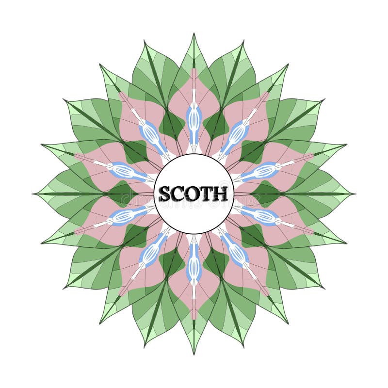 Mandala SCOTH stock illustration. Illustration of wheel - 275847012