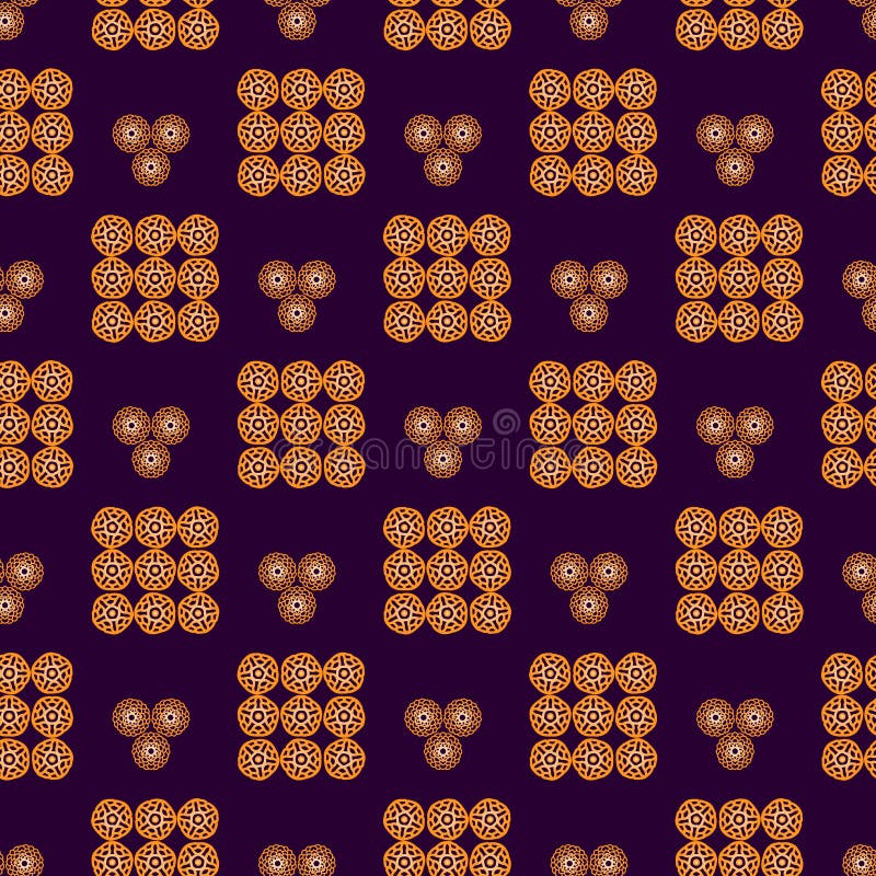 Mandala Seamless Pattern Design Stock Vector - Illustration of floral ...