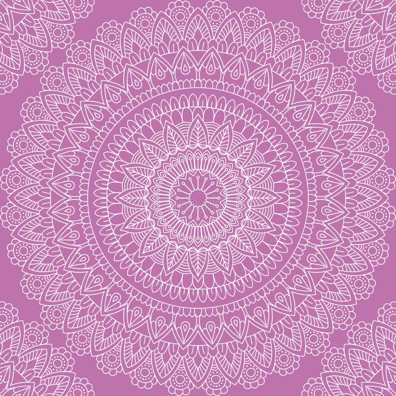 Mandala seamless pattern stock vector. Illustration of abstract - 109579957