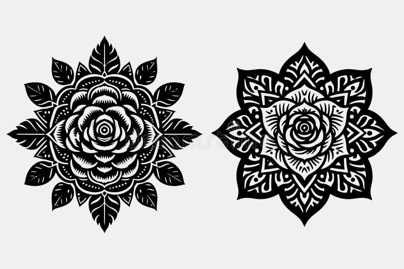 Mandala Silhouette Vector Artwork Balancing Complexity and Simplicity ...