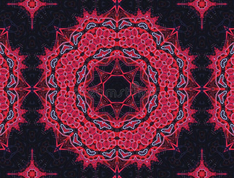 Mandala Spiritual Background Seamless Texture Stock Illustration ...