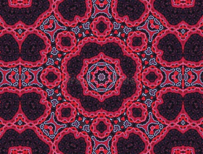 Mandala Spiritual Background Seamless Texture Stock Illustration ...