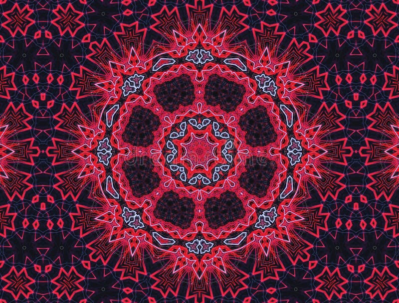 Mandala Spiritual Background Seamless Texture Stock Illustration ...