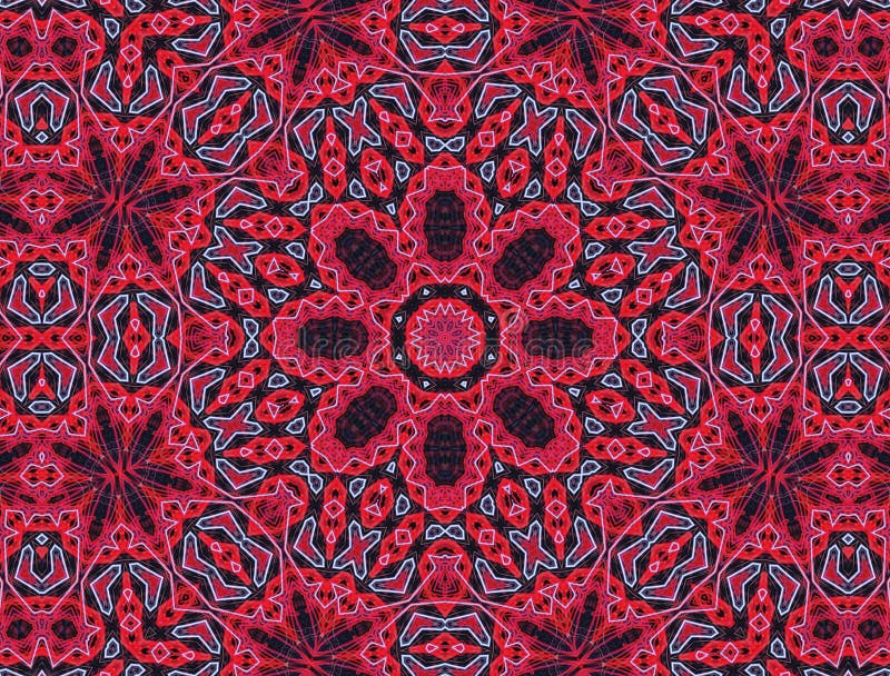 Mandala Spiritual Background Seamless Texture Stock Illustration ...