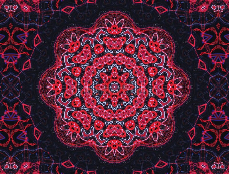 Mandala Spiritual Background Seamless Texture Stock Illustration ...