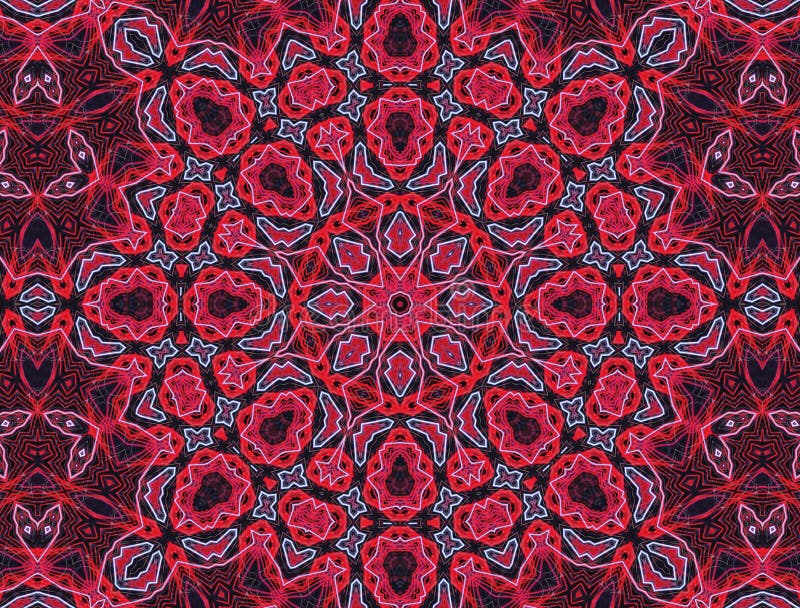 Mandala Spiritual Background Seamless Texture Stock Illustration ...