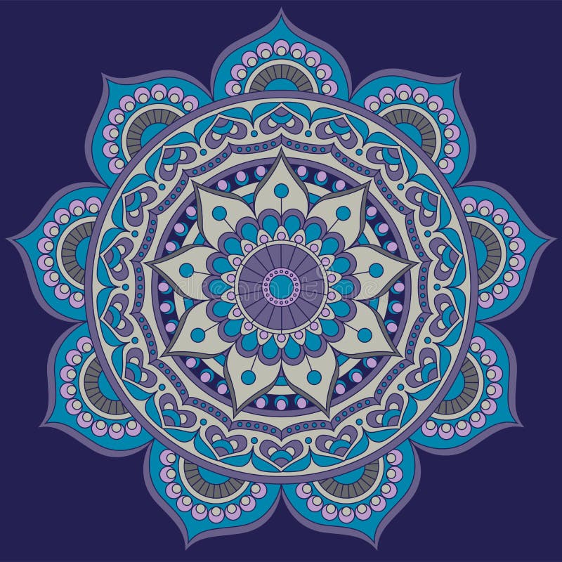 Mandala, Square Background Design Stock Vector - Illustration of ...