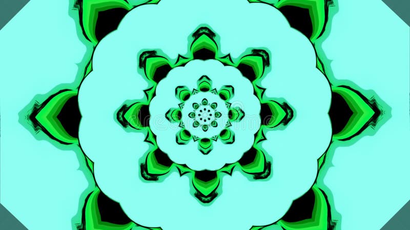 Mandala-style Pattern with Rotating Petals. Design. Beautiful Rotating ...