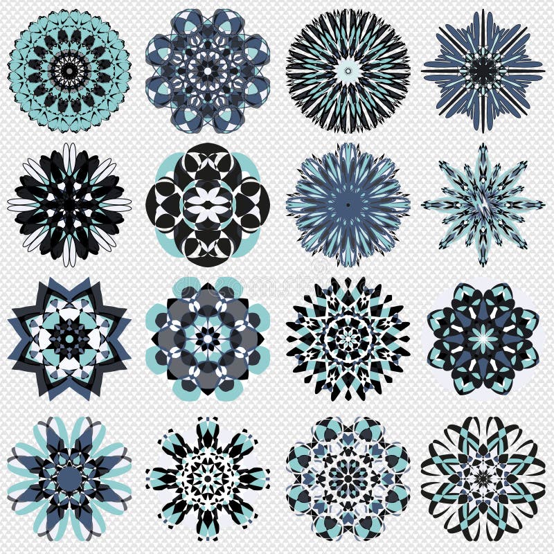 Mandala Symbol Vector Illustration Collection Stock Vector ...