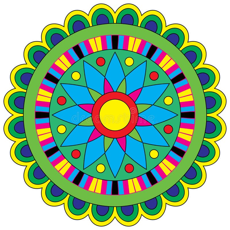 Mandala Vector Art Icons And Graphics Stock Vector Illustration Of