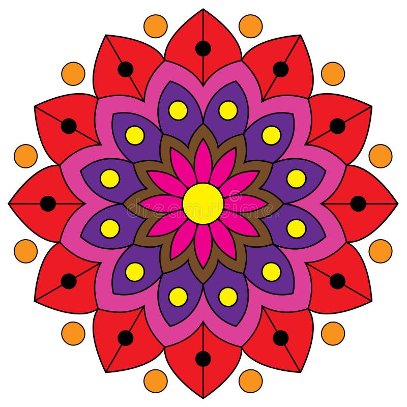Mandala Vector Art Icons And Graphics Stock Vector Illustration Of