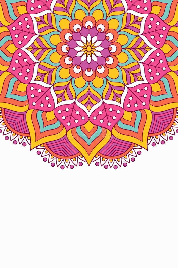 Mandala vector background stock vector. Illustration of mandala - 75514490