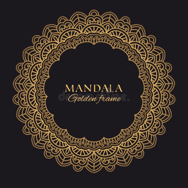 Mandala Vector Geometric Round Frame. Oriental Ornament Luxury Design ... Mandala Vector Geometric Round Frame. Oriental Ornament Luxury Design ...