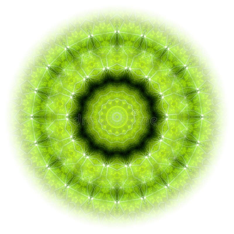 Mandala Verde 01 De La Naturaleza Stock de ilustración - Ilustración de ...
