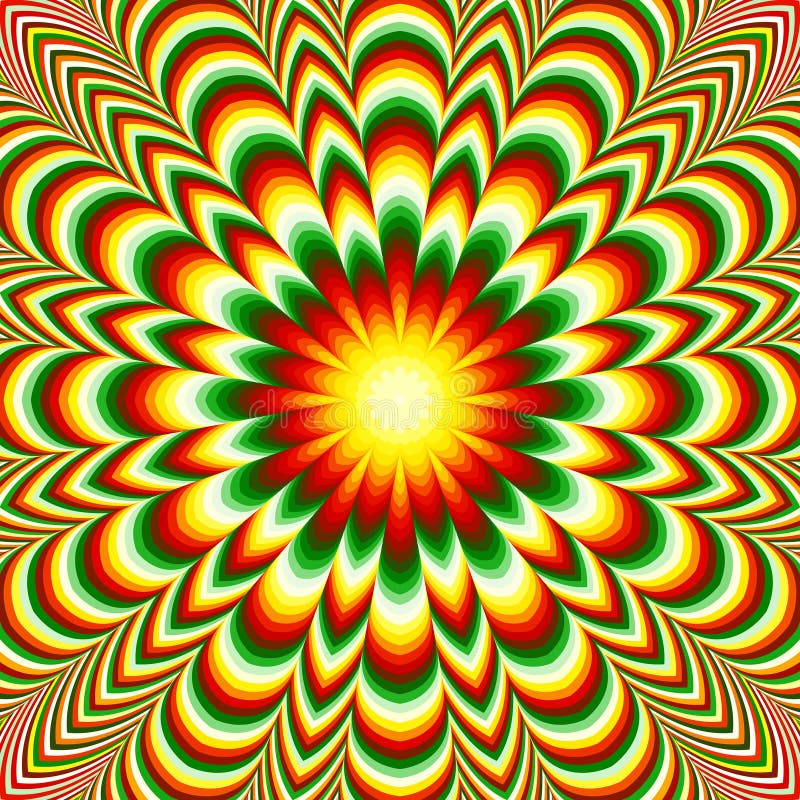 Les Coeurs Tournants Ont Modelé Le Trou Fond D'illusion Optique De ...