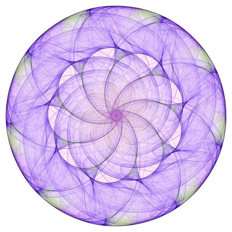 Mandala viola illustrazione di stock. Illustrazione di profondo - 2019884