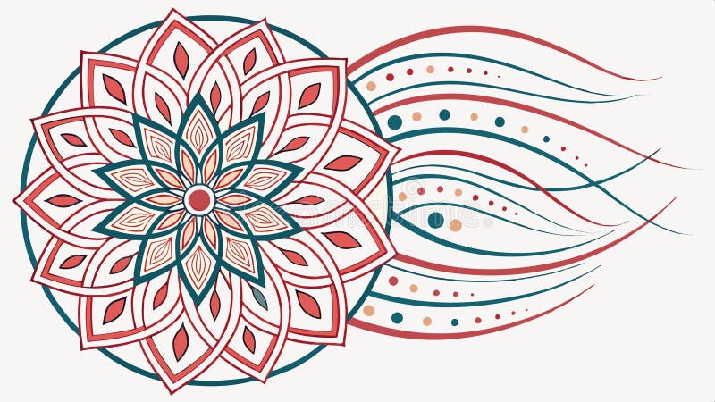 Mandala Waves Circular Stock Illustrations – 778 Mandala Waves Circular ...