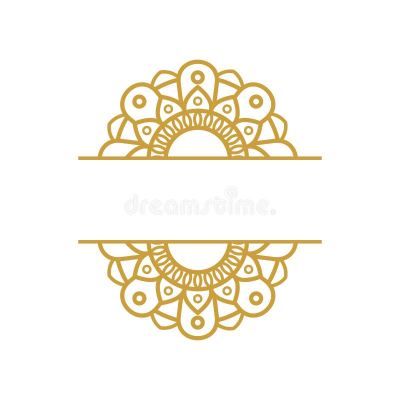 Mandala Wedding Frame Element Vector Designs Stock Vector ...